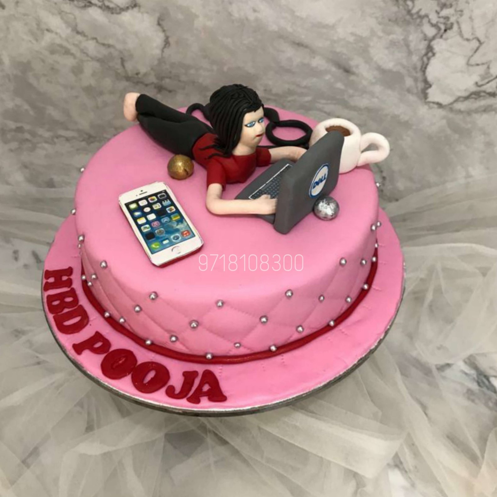 Workaholic Cake for Girl - MrCake